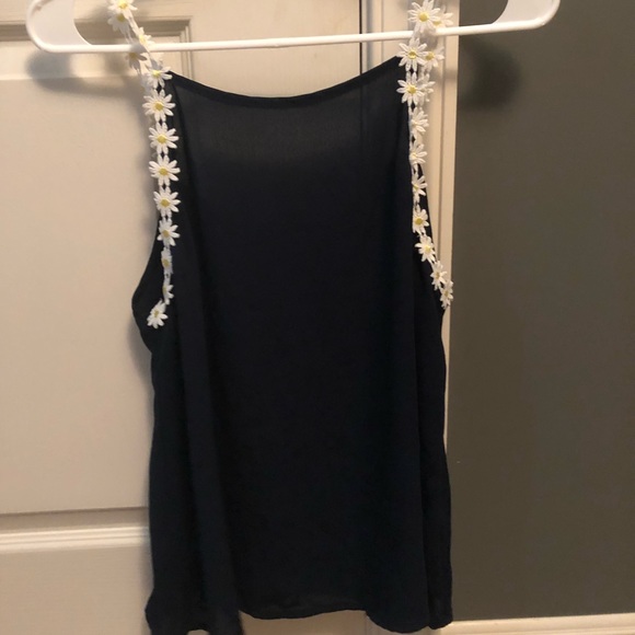 Tops | Daisy Lined Tank Top | Poshmark